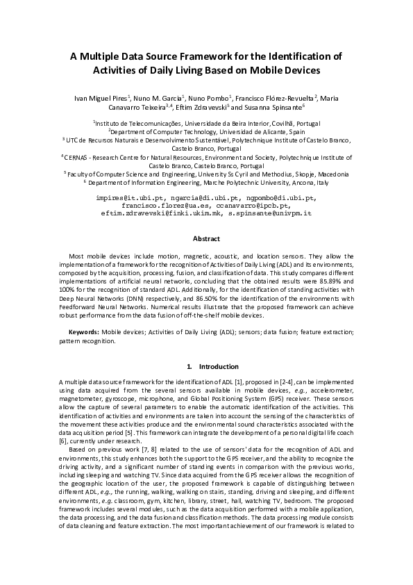 (PDF) A Multiple Source Framework for the Identification of Activities ...