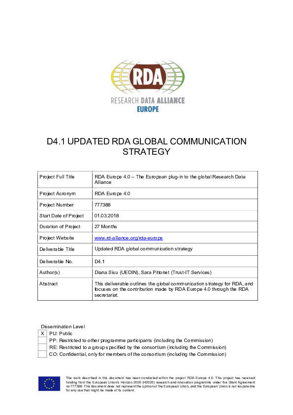 (PDF) Updated Rda Global Communication Strategy