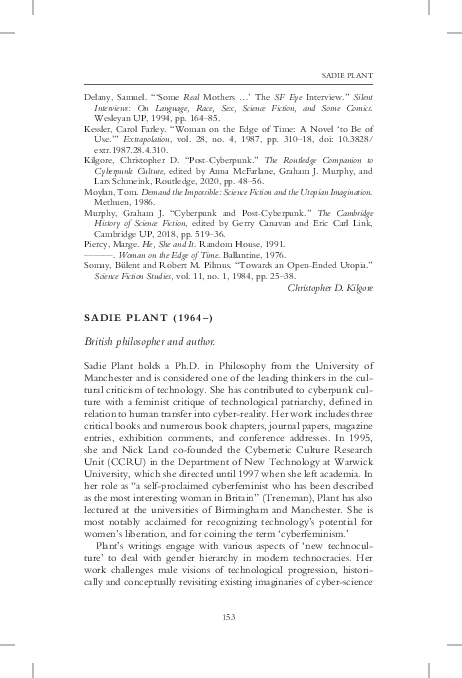 (PDF) Sadie Plant