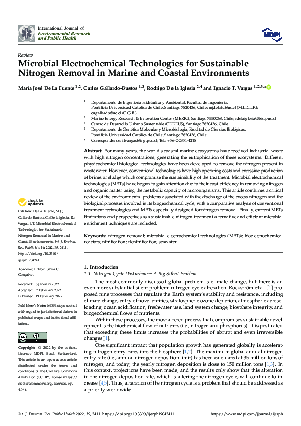 (PDF) Microbial Electrochemical Technologies for Sustainable Nitrogen ...