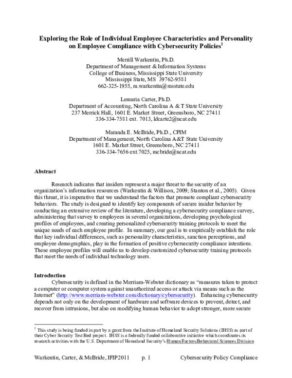 (PDF) Exploring the Role of Individual Employee Characteristics and ...