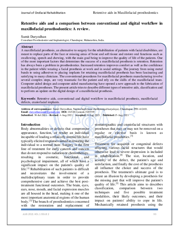 (PDF) Retentive aids and a comparison between conventional and digital ...