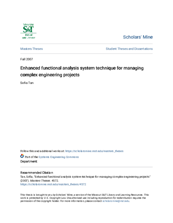 (PDF) Enhanced functional analysis system technique for managing ...