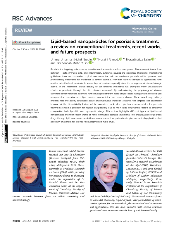 (PDF) Lipid-based nanoparticles for psoriasis treatment: a review on conventional treatments ...