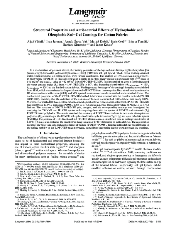 (PDF) Structural Properties and Antibacterial Effects of Hydrophobic ...