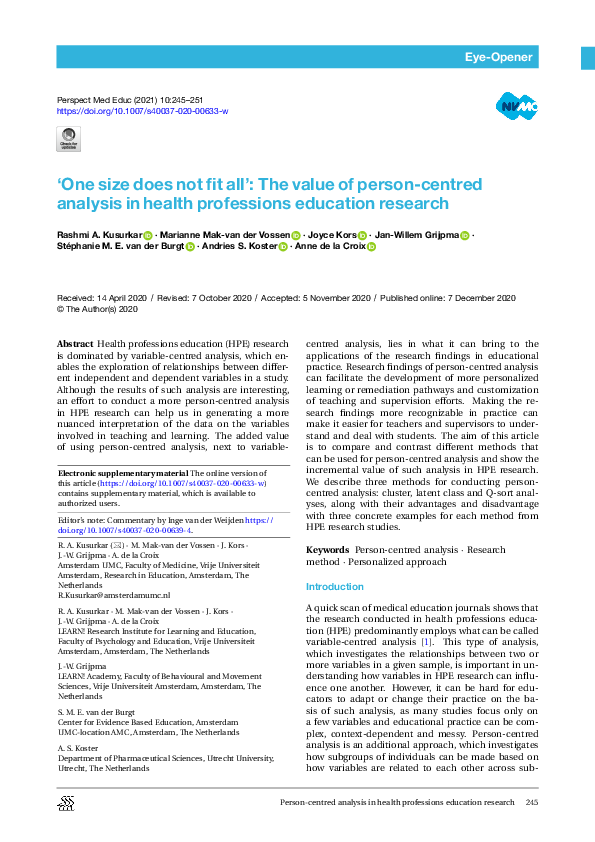 PDF One Size Does Not Fit All The Value Of Person centred Analysis In Health Professions pdf-one-size-does-not-fit-all-the-value-of-person-centred-analysis-in-health-professions