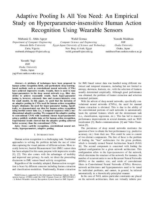 (PDF) Adaptive Pooling Is All You Need: An Empirical Study on ...