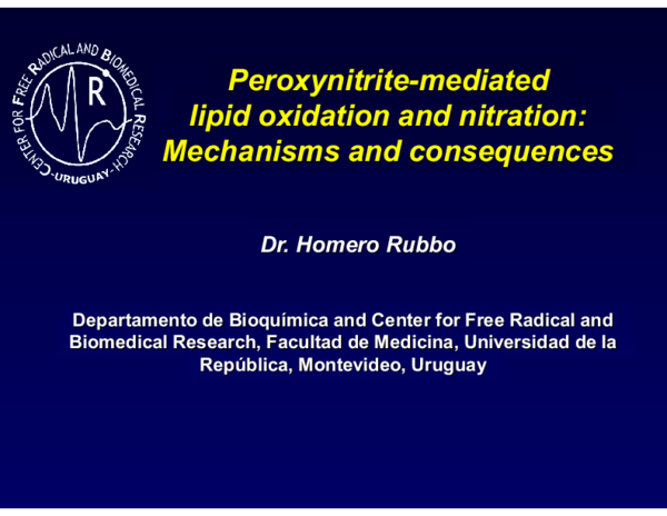 (PDF) Peroxynitrite-mediated lipid oxidation and nitration: Mechanisms ...