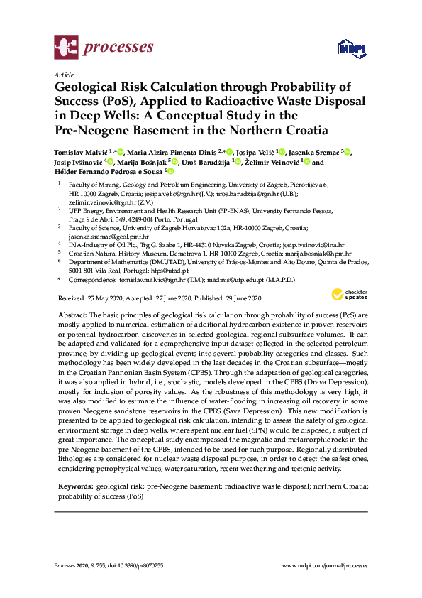 (PDF) Geological Risk Calculation through Probability of Success (PoS ...
