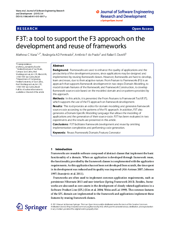 (PDF) F3T: a tool to support the F3 approach on the development and ...