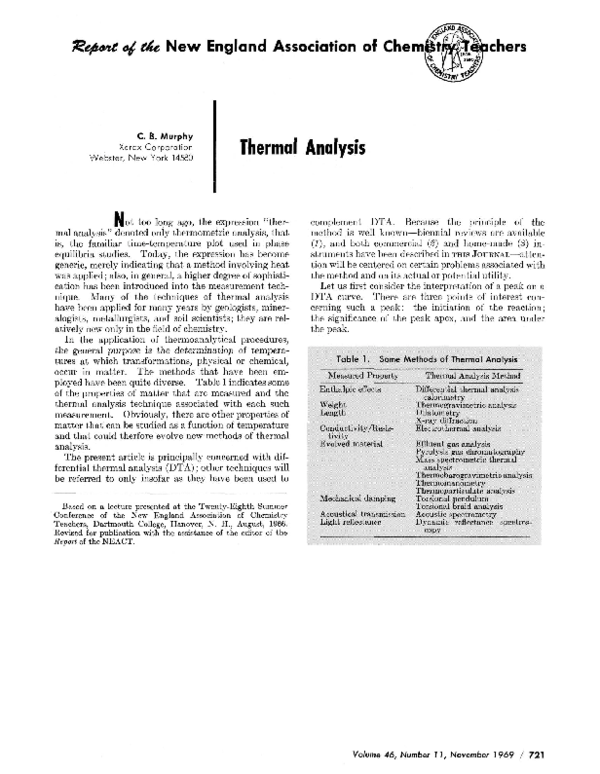 (PDF) Thermal analysis