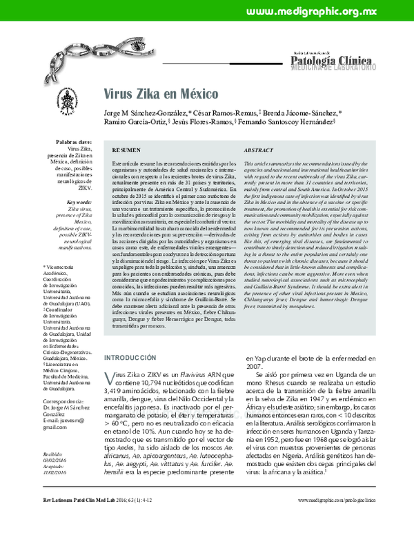(PDF) Virus Zika en México