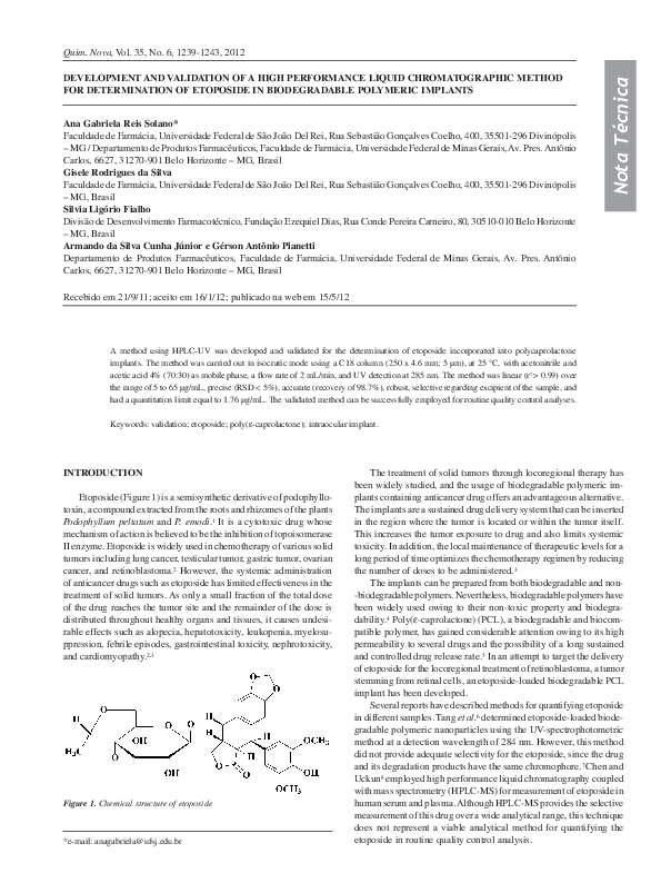 Pdf Development And Validation Of A High Performance Thin Layer