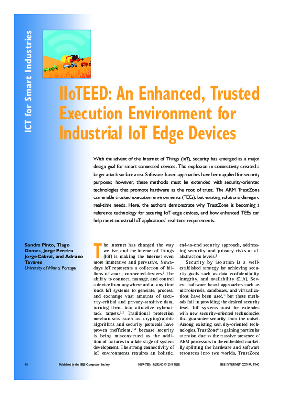 (PDF) IIoTEED: An Enhanced, Trusted Execution Environment for ...