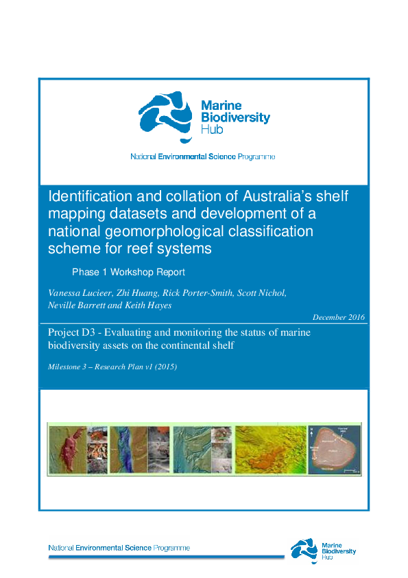 (PDF) Identification and collation of Australia’s shelf mapping ...