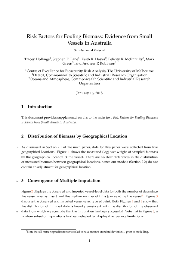 (PDF) Risk factors for fouling biomass: evidence from small vessels in ...