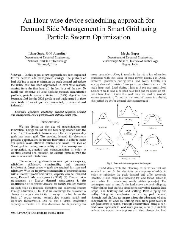 (PDF) An hour wise device scheduling approach for demand side management in smart grid using ...