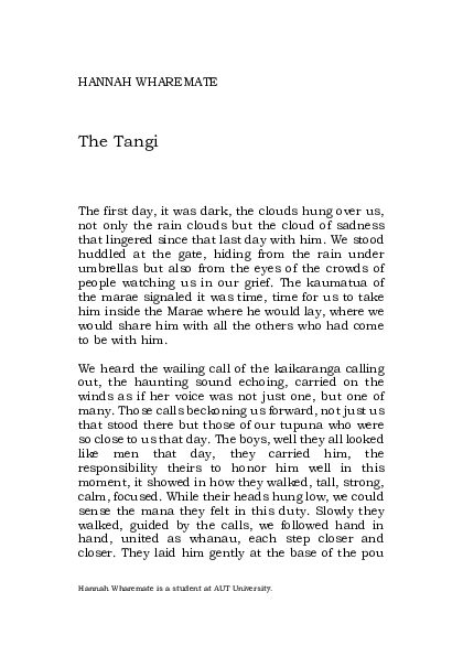 (PDF) The Tangi