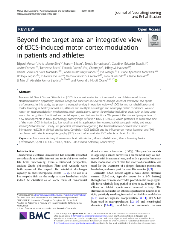 (PDF) Beyond the target area: an integrative view of tDCS-induced motor ...