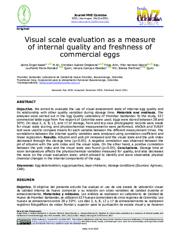 (PDF) Visual scale evaluation as a measure of internal quality and ...