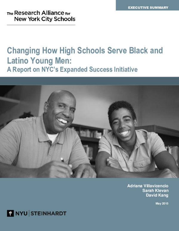 (PDF) Changing How High Schools Serve Black and Latino Young Men: A ...