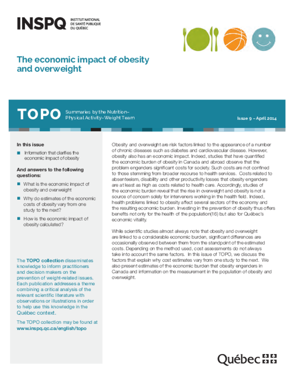(PDF) Economic Impact of Obesity and Overweight