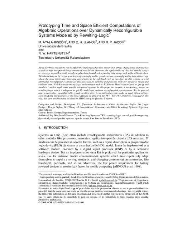 Prototyping Time And Space Efficient Computations Of Algebraic Operations Over Dynamically