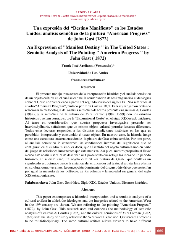 (PDF) Una expresión del “Destino Manifiesto” en los Estados Unidos ...
