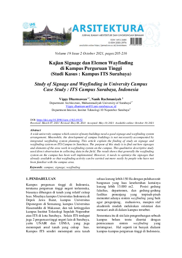 (PDF) Kajian Signage dan Elemen Wayfinding di Kampus Perguruan Tinggi ...