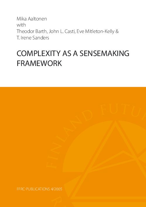 (PDF) Complexity as a sensemaking framework