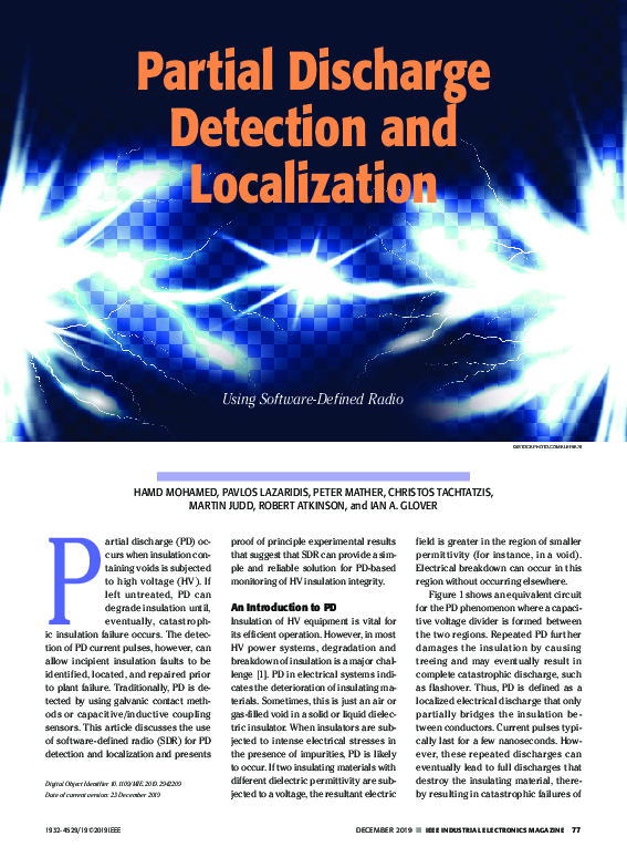 Pdf Partial Discharge Detection And Localization In Power Transformer Windings
