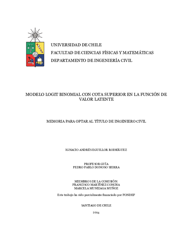 (PDF) Modelo Logit Binomial Con Cota Superior en La Función De Valor ...