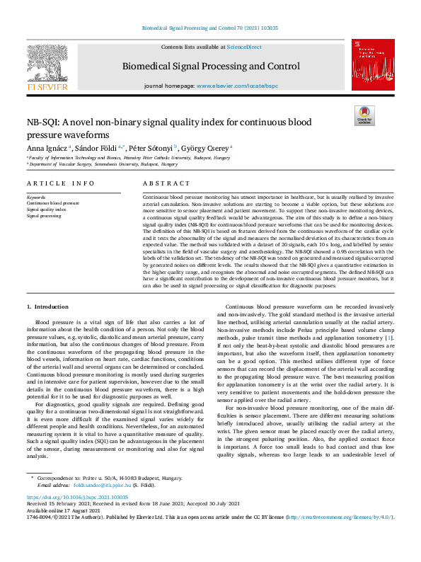 (PDF) NB-SQI: A novel non-binary signal quality index for continuous ...