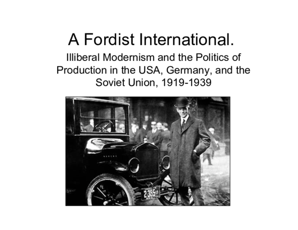(PDF) A Fordist International