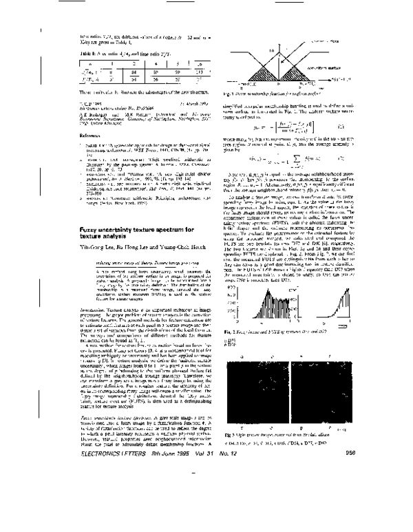 (PDF) Fuzzy uncertainty texture spectrum for texture analysis | NKUST Jia-Hong Lee - Academia.edu