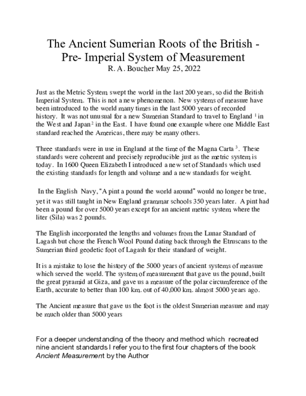 (PDF) 2 The Ancient Sumerian Roots of the British - Pre- Imperial ...