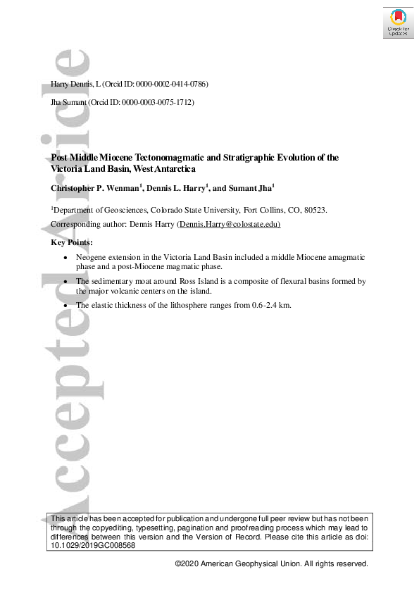 (PDF) Post Middle Miocene Tectonomagmatic and Stratigraphic Evolution ...