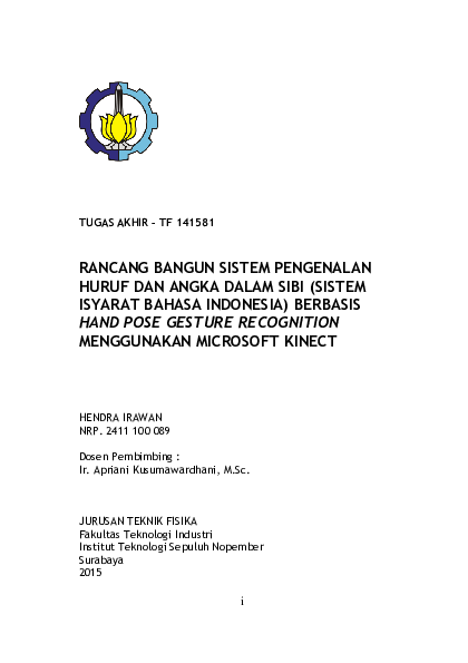 (PDF) Rancang bangun sistem pengenalan huruf dan angka dalam SIBI ...