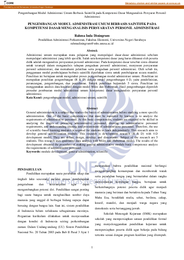 (PDF) Pengembangan Modul Administrasi Umum Berbasis Guided Inquiry ...