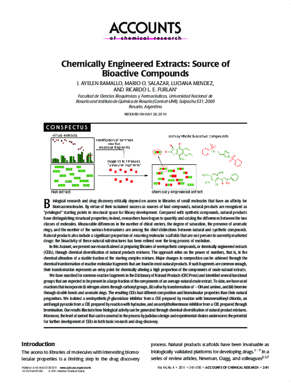 (PDF) Chemically Engineered Extracts: Source of Bioactive Compounds