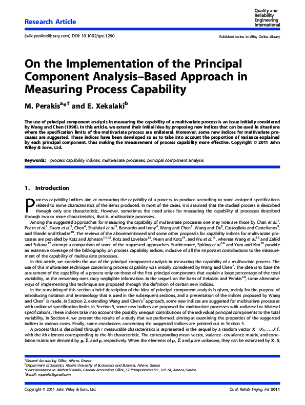 (PDF) On the Implementation of the Principal Component Analysis – Based Approach in Measuring ...