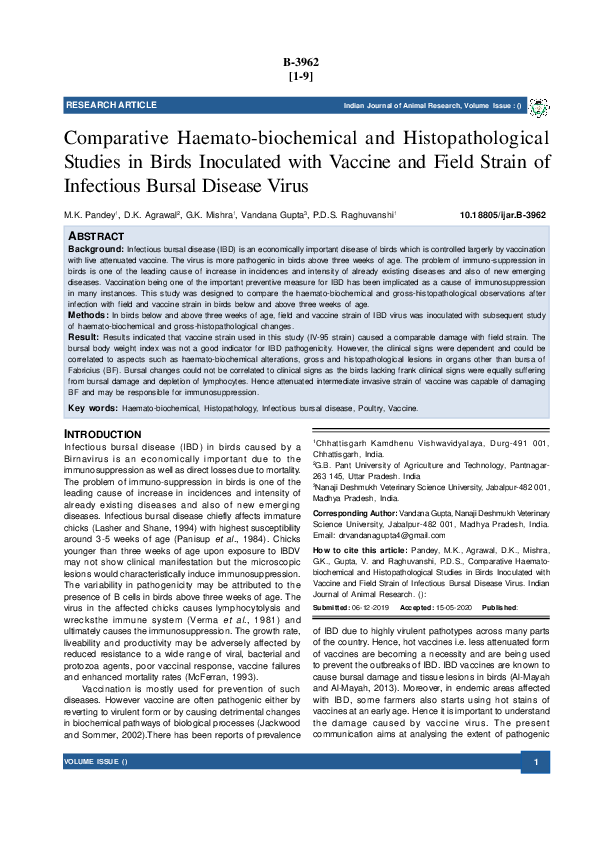 (PDF) Experimental intraocular infection of Japanese quails (Coturnix ...