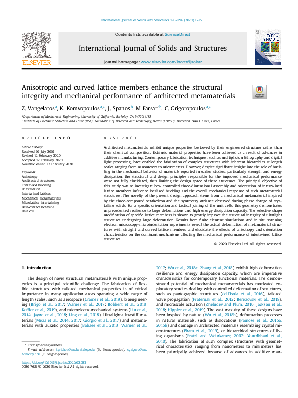 (PDF) Anisotropic and curved lattice members enhance the structural ...