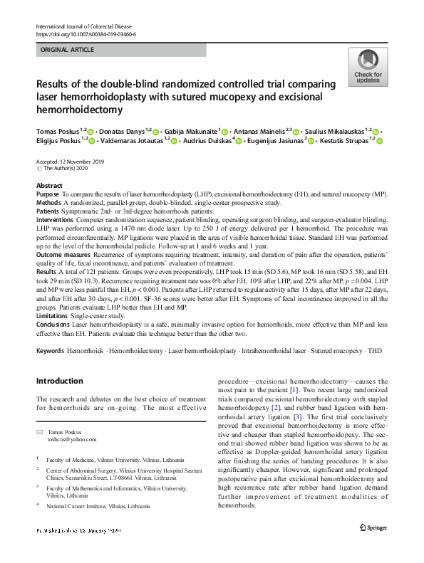 (PDF) Results of the double-blind randomized controlled trial comparing ...