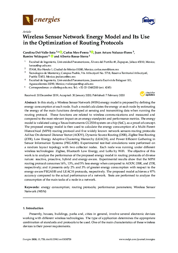 Pdf Wireless Sensor Network Energy Model And Its Use In The Optimization Of Routing Protocols