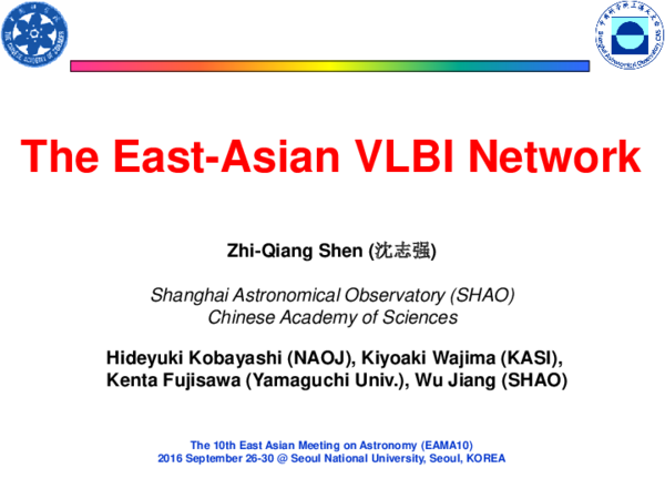 (PDF) The East-Asian VLBI Network | Noriyuki Kawaguchi - Academia.edu