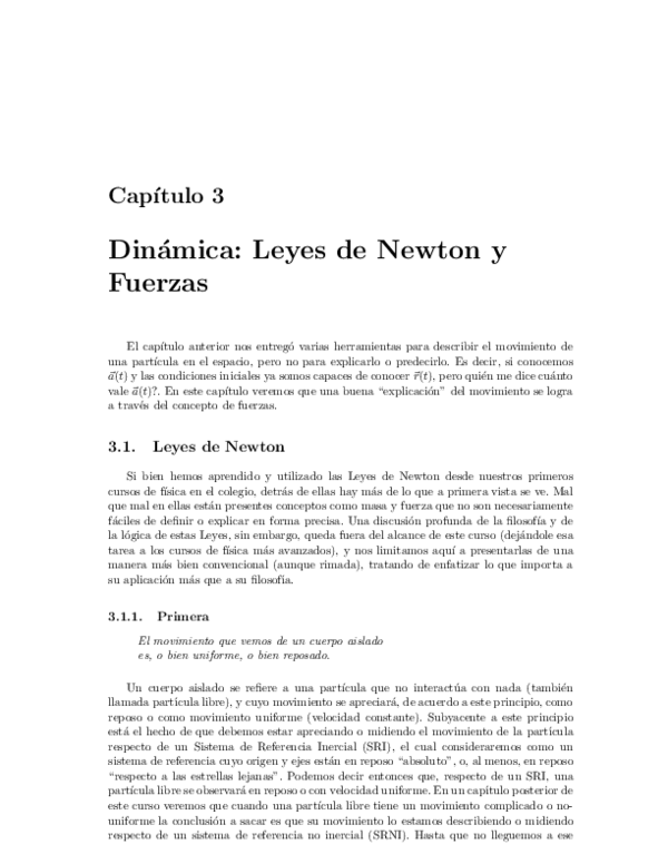 (PDF) Dinámica: Leyes de Newton y Fuerzas