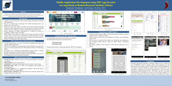 (PDF) Mobile Application Development using MIT App Inventor An experiment at Raman Research ...