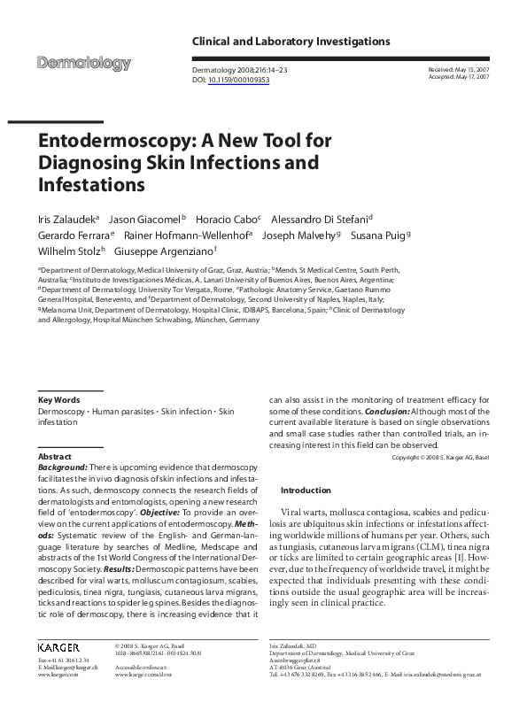 (PDF) Entodermoscopy: A New Tool for Diagnosing Skin Infections and ...