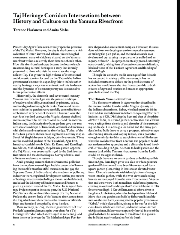 (PDF) Taj Heritage Corridor: Intersections between History and Culture ...